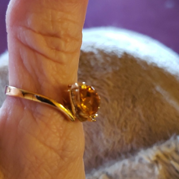 DAC | Jewelry | Vintage Yellow Stone Ring | Poshmark